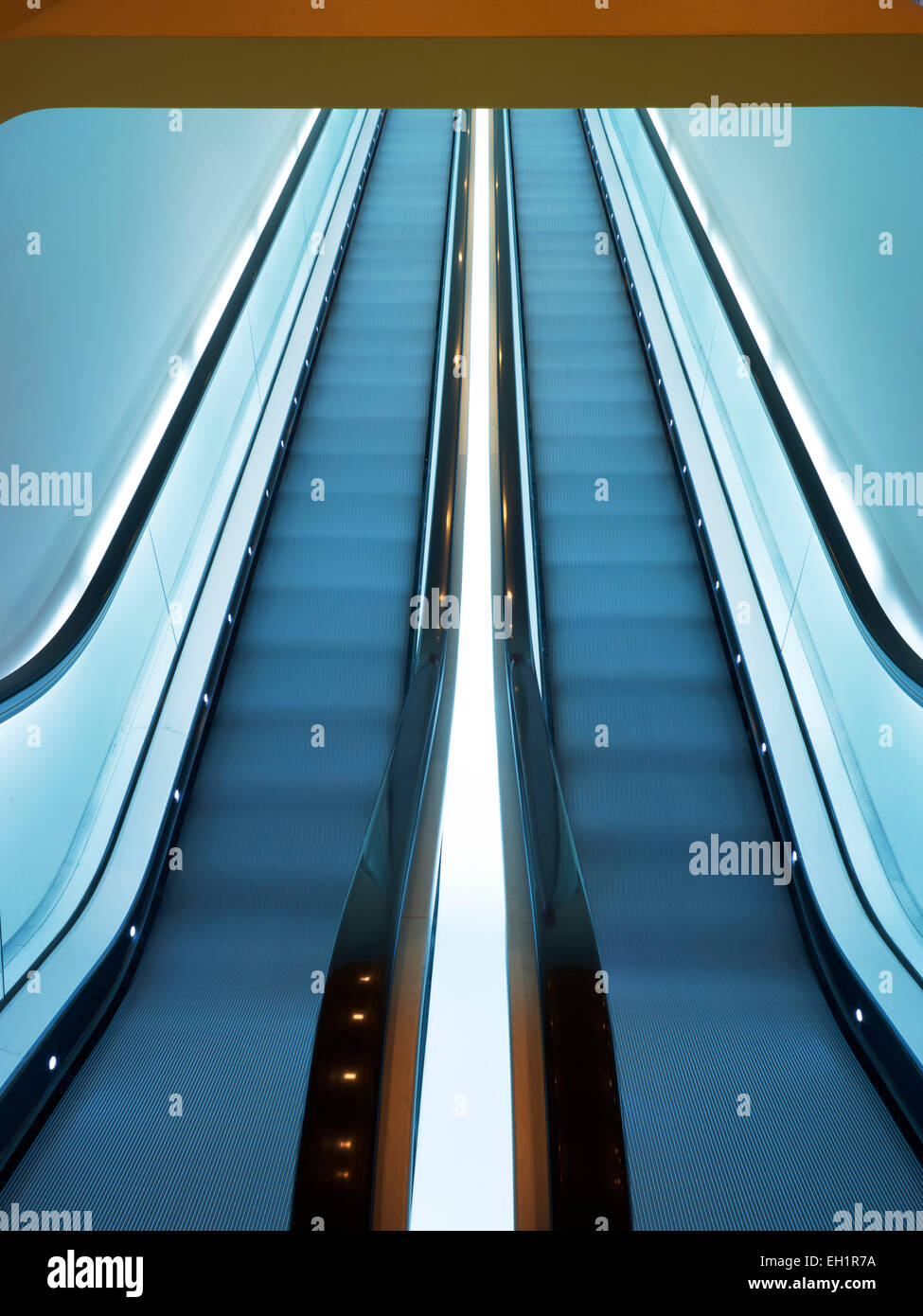 Escalators in the Stedelijk Museum, Amsterdam, largest museum of modern ...
