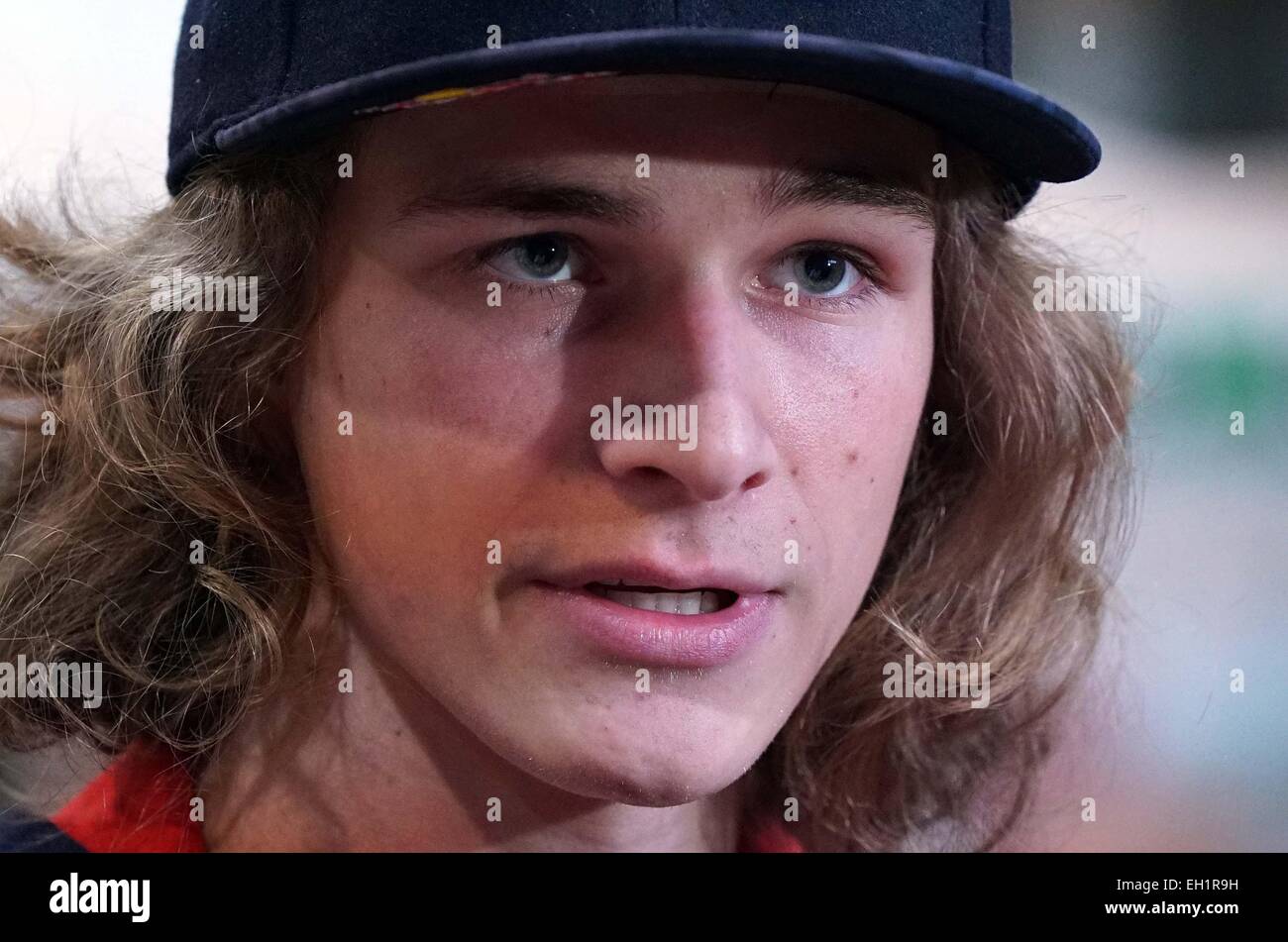 Karel Hanika of Czech Republic speaks with journalist during a meeting ...