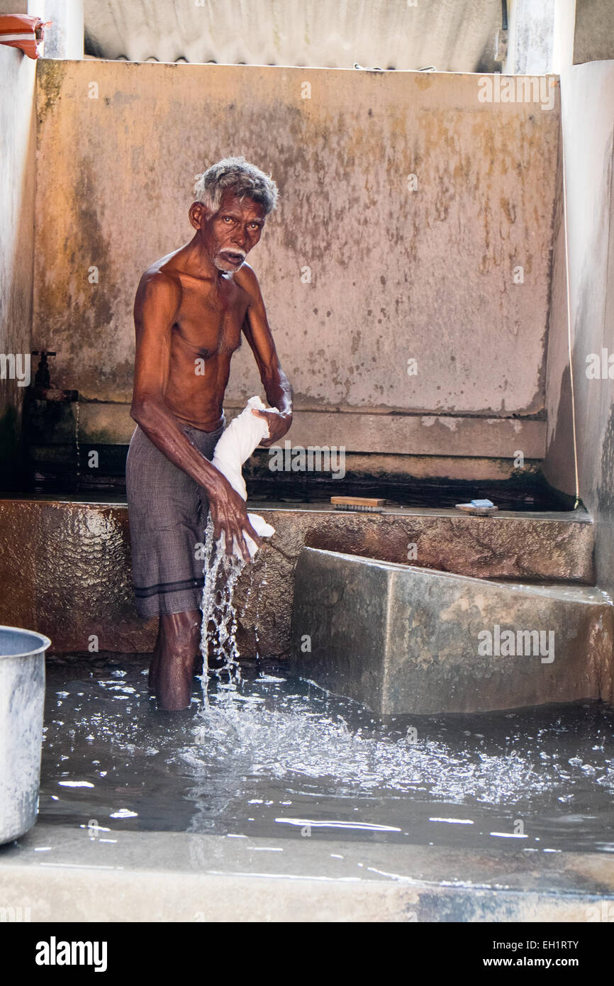 Dhobi Washing and Ironing House (Laundry House) Cochin, India Stock ...