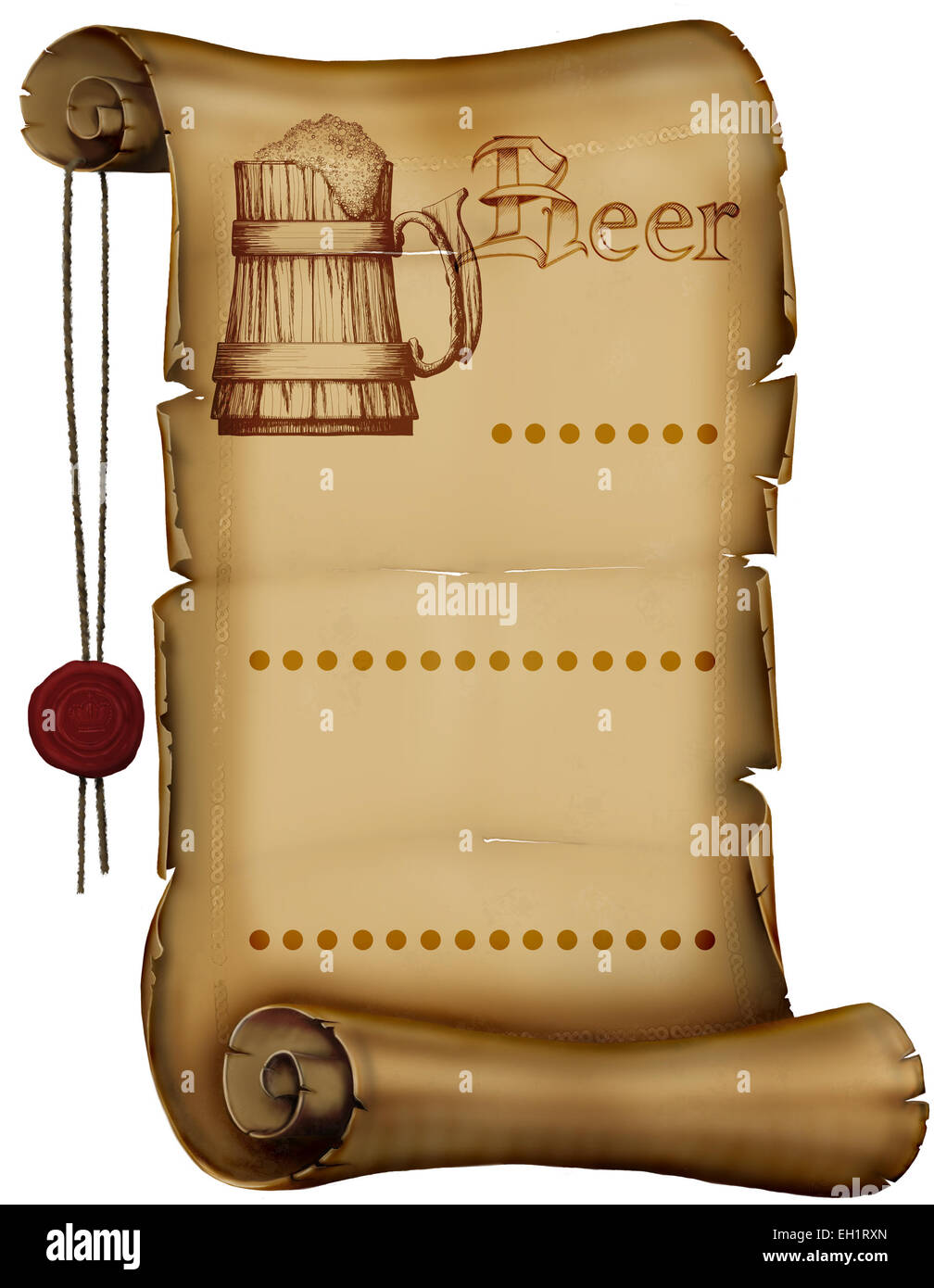 Glass beer oak barrel Cut Out Stock Images & Pictures - Alamy