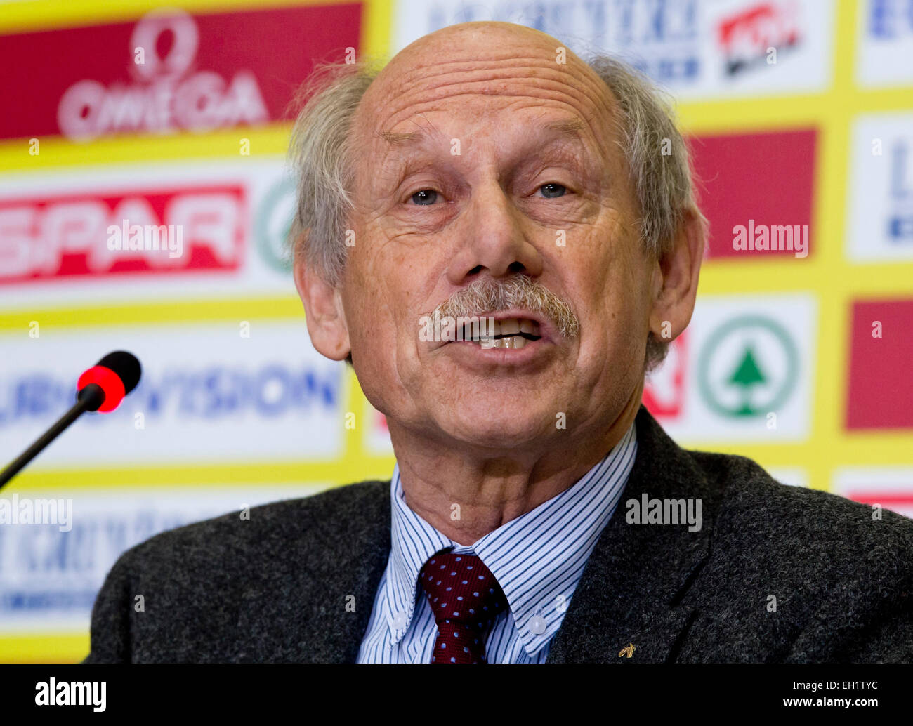 Prague, Czech Republic. 5th Mar, 2015. President of European Athletic ...