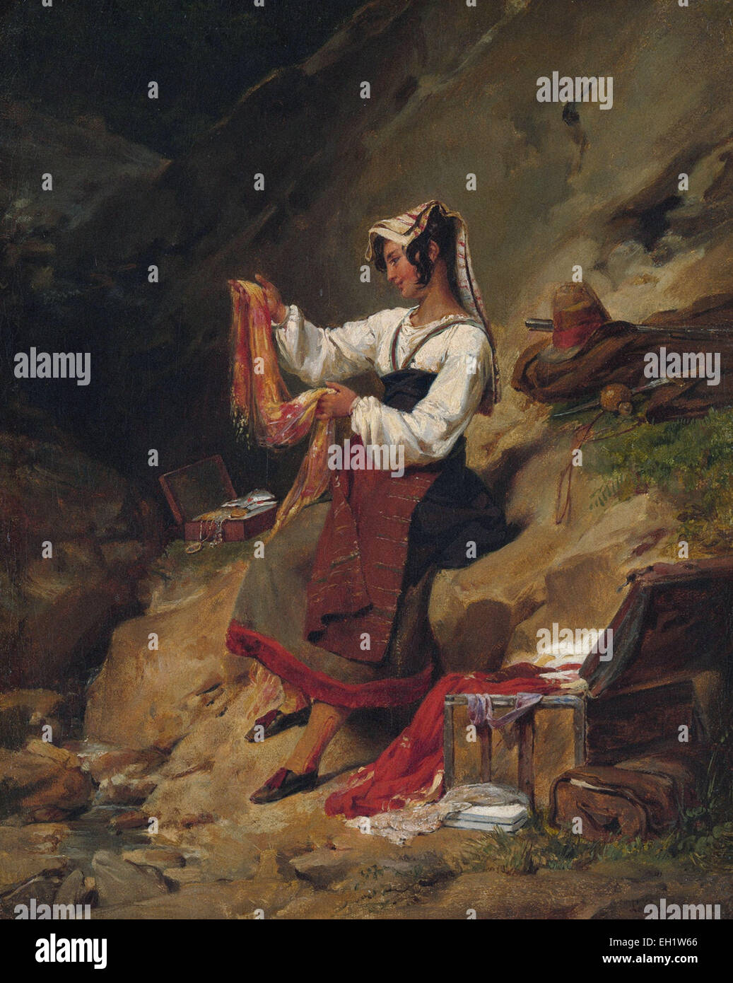 Leon cogniet the italian brigands wife hi-res stock photography and ...