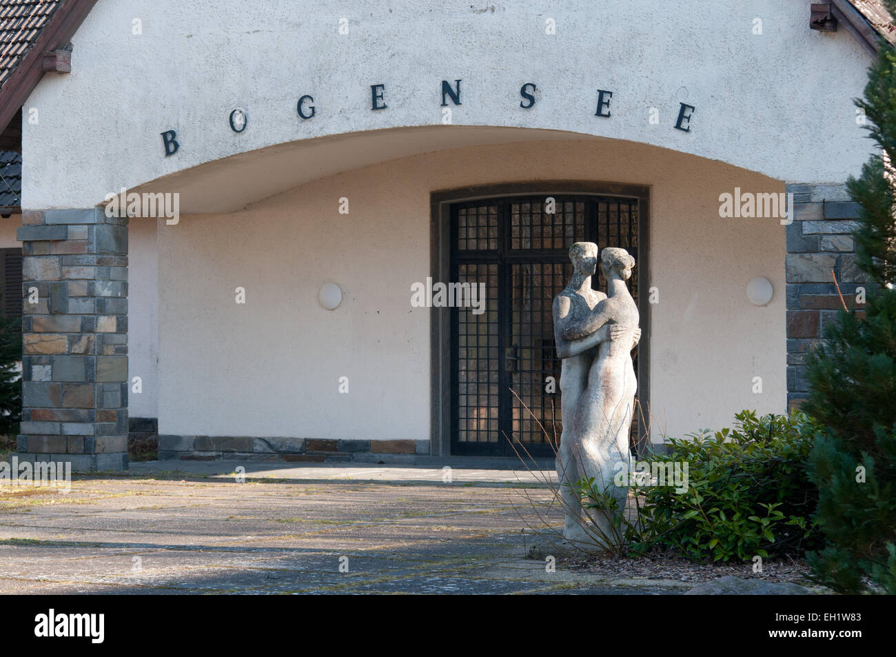 Former villa of Joseph Goebbels at Lake Bogensee, Brandenburg, Germany ...