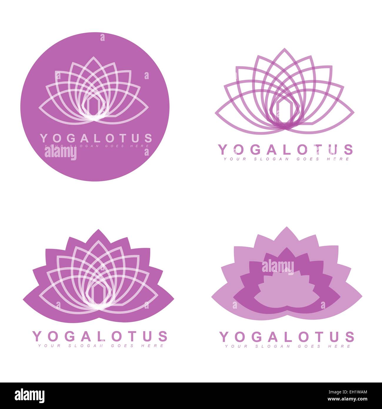 Stylized purple flower Cut Out Stock Images & Pictures - Alamy