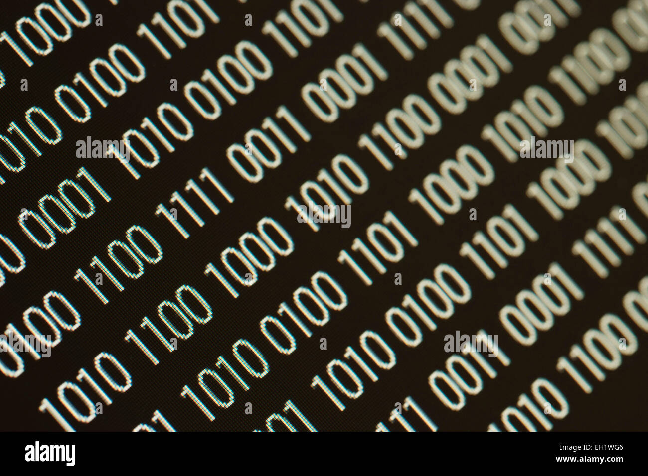 World map binary code numbers hi-res stock photography and images - Alamy