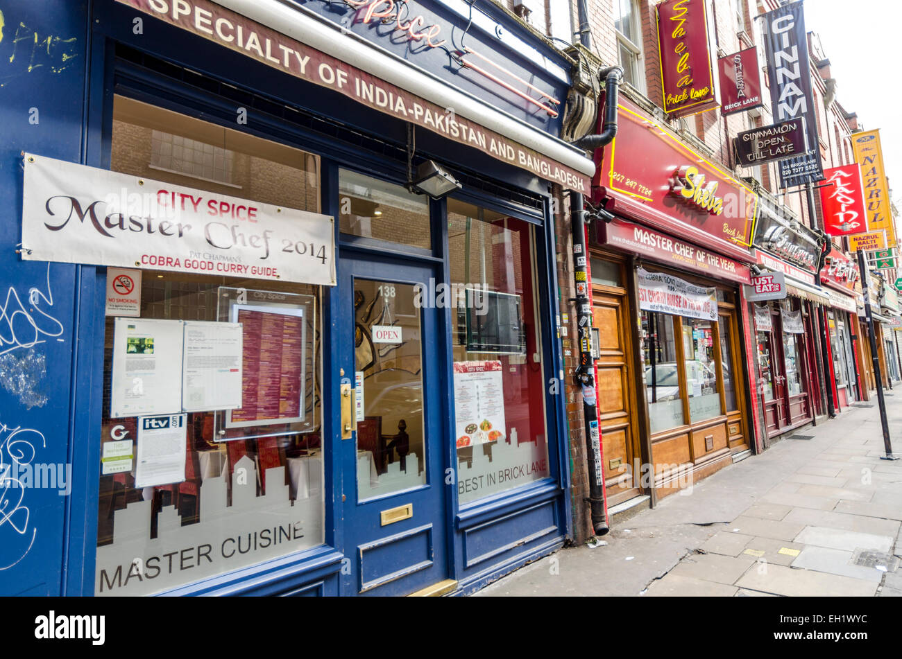 Indian shops and tower hamlets hi-res stock photography and images - Alamy