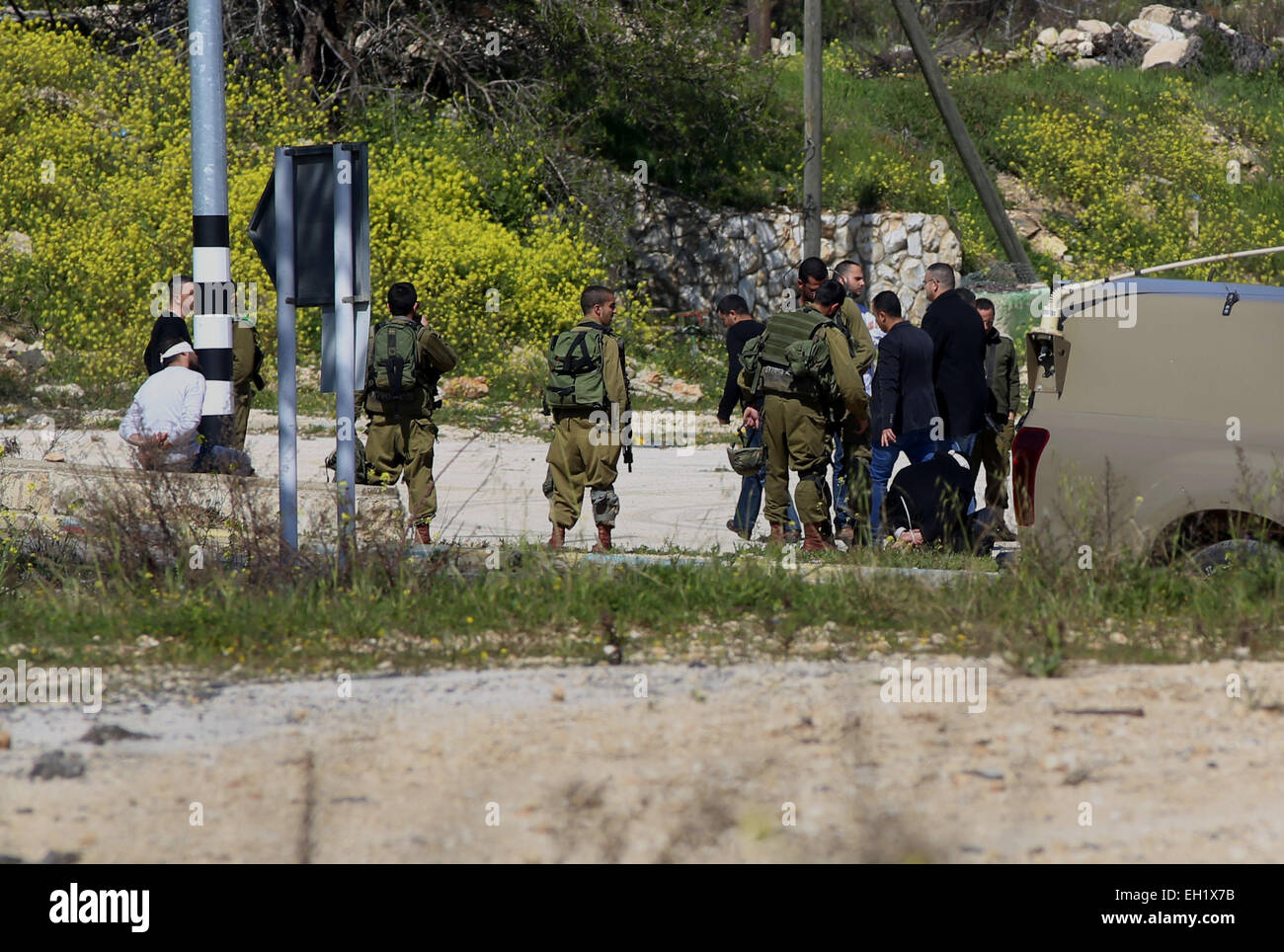 Ramallah, West Bank, Palestinian Territory. 5th Mar, 2015. Israeli ...