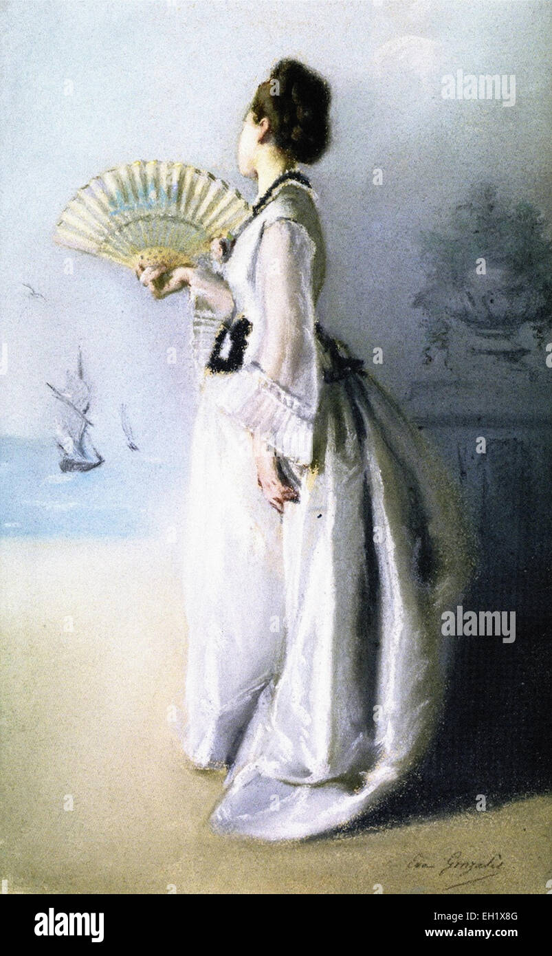 Lady with the fan hi-res stock photography and images - Alamy