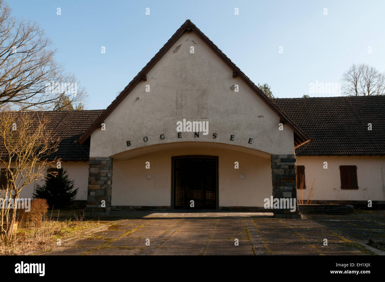 Former villa of Joseph Goebbels at Lake Bogensee, Brandenburg, Germany ...