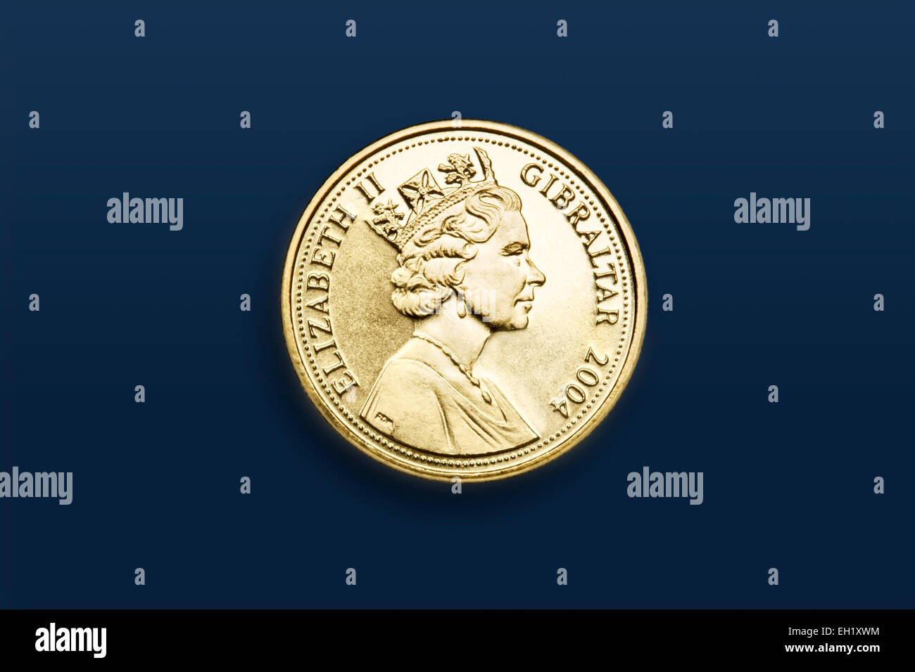 Gibraltar 1 pound coin Stock Photo - Alamy