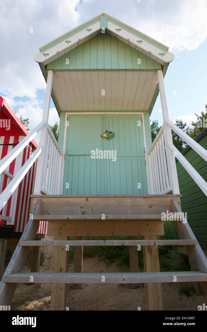 Beach hut at the seaside Stock Photo - Alamy
