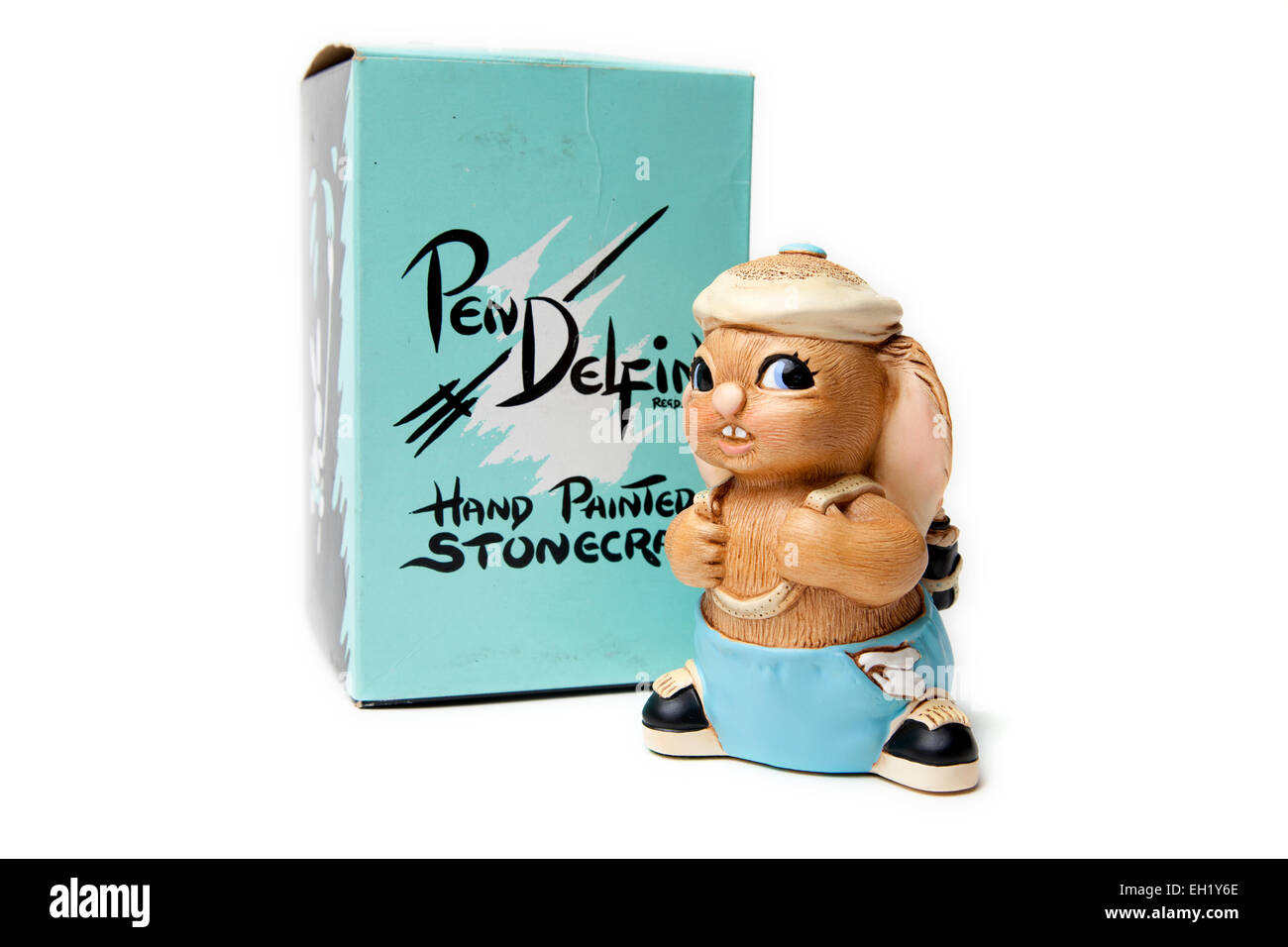 Pendelfin pottery 'Rambler' figurine and box Stock Photo - Alamy