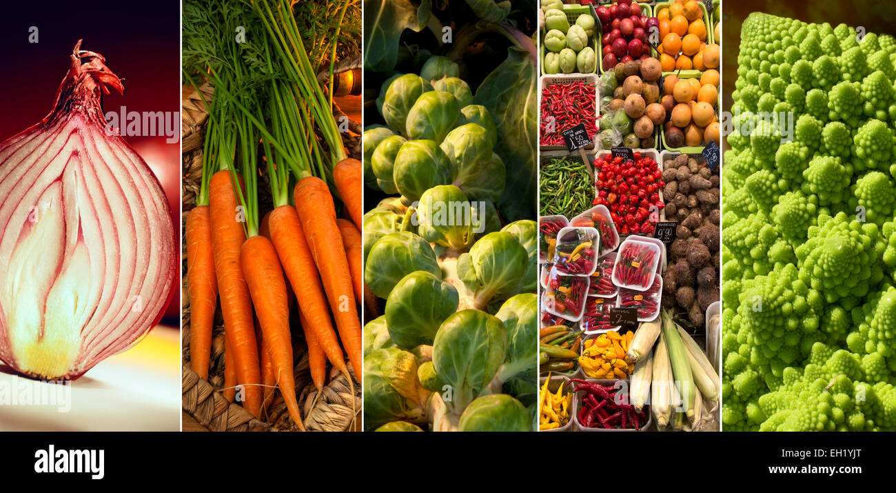 A selection of fresh vegetables Stock Photo - Alamy