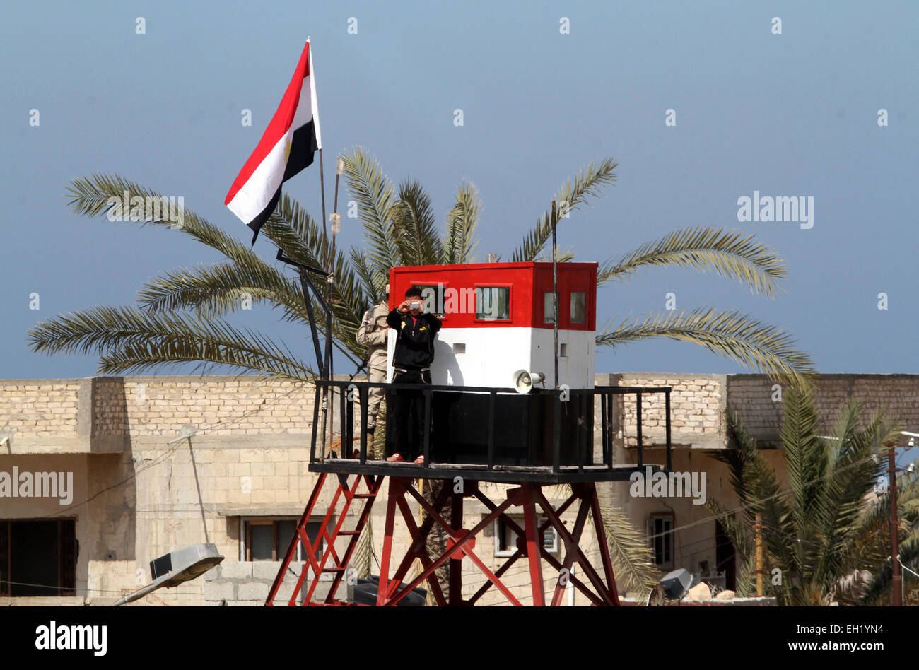Rafah, Gaza Strip, Palestinian Territory. 5th Mar, 2015. An Egyptian ...