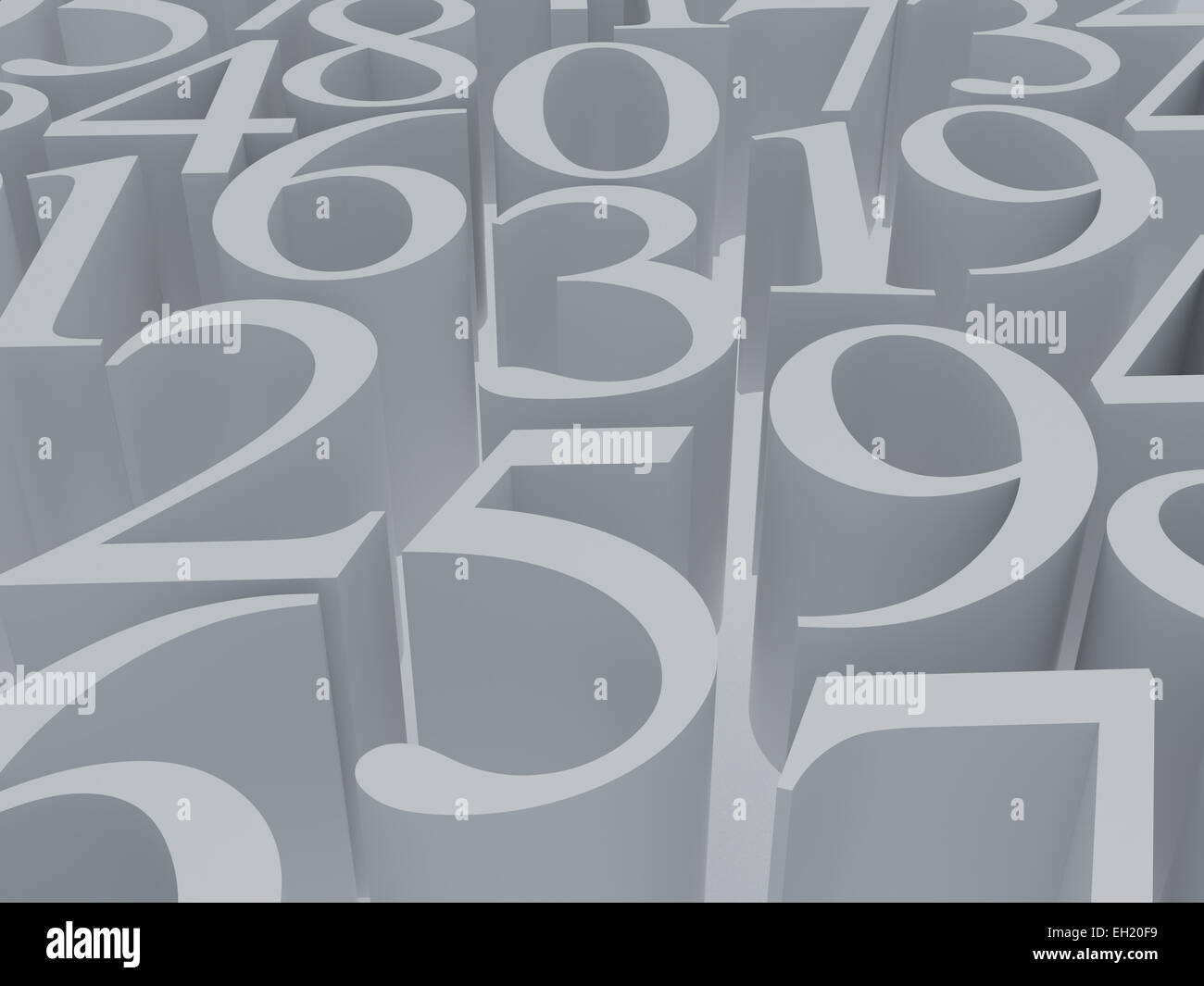 High resolution image. 3d rendered illustration. 3d mathematics white ...