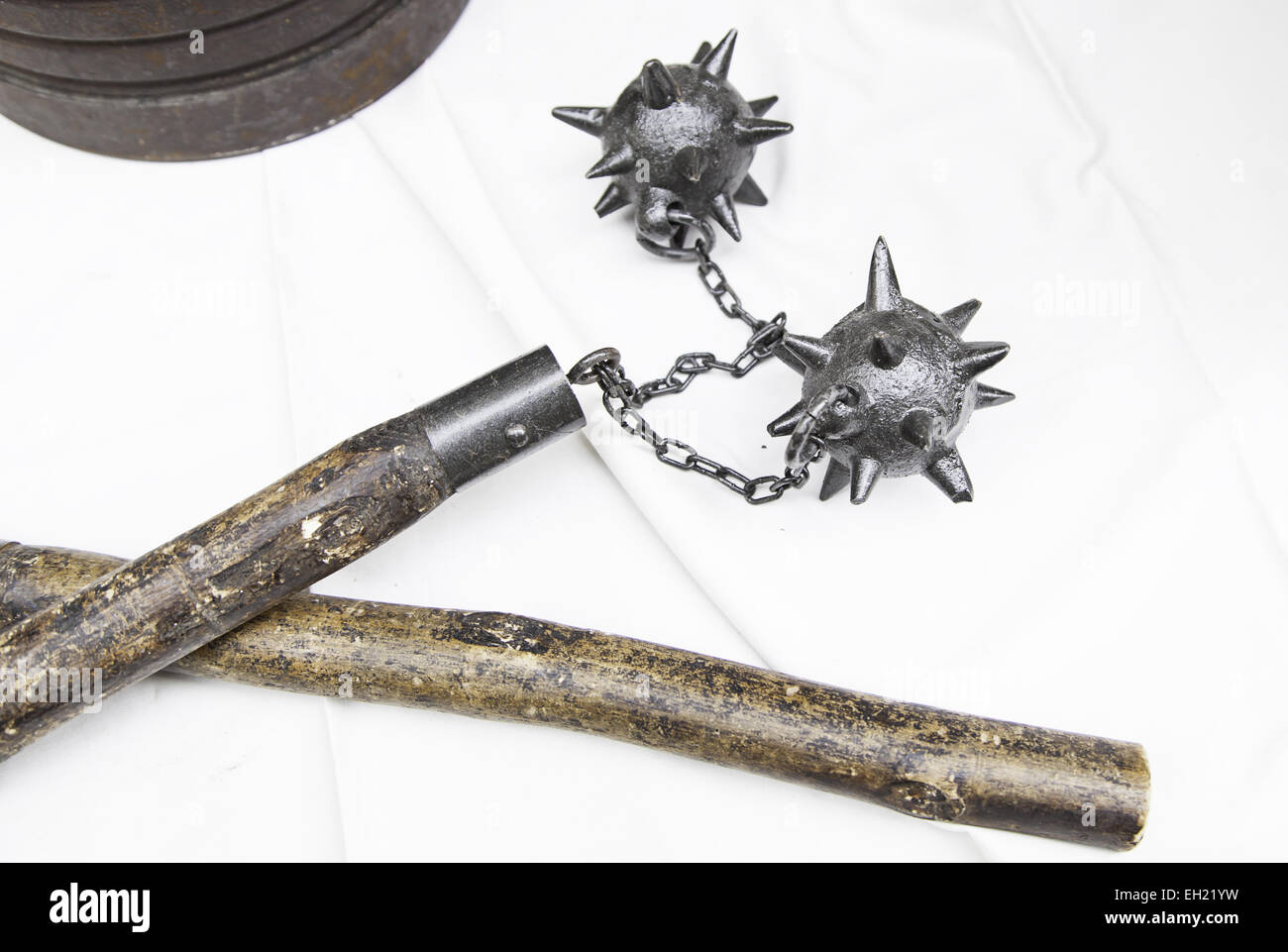 Ancient medieval maces, weapons of war and destruction Stock Photo - Alamy