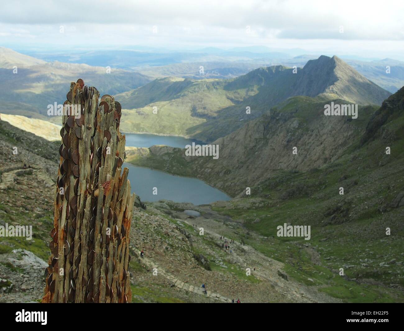 The money tree on the ascent to Snowdon Stock Photo - Alamy