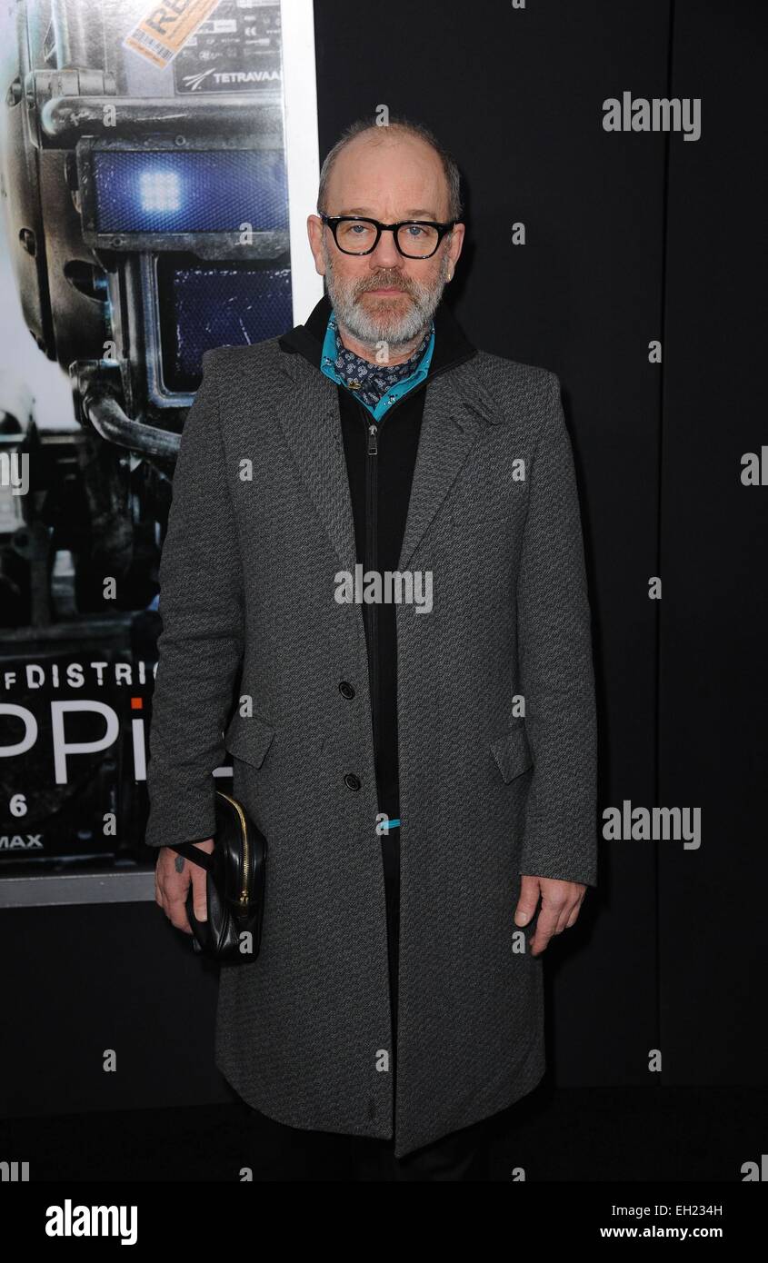 New York, USA. 04th Mar, 2015. Michael Stipe at arrivals for CHAPPIE ...