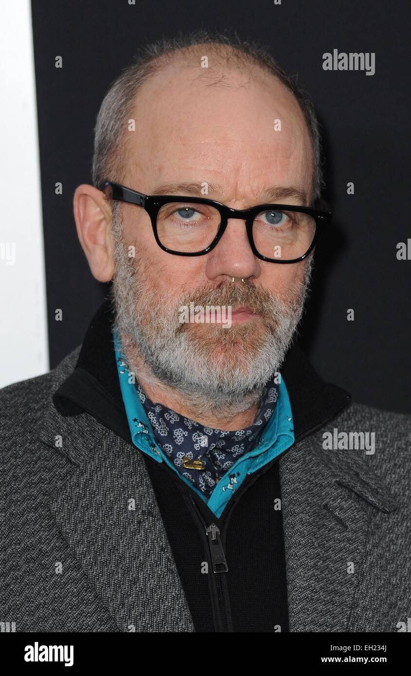 New York, USA. 04th Mar, 2015. Michael Stipe at arrivals for CHAPPIE ...