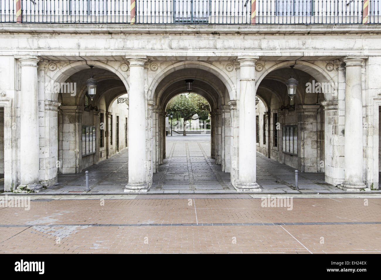 Ancient arches architecture detail of old building, monument Stock ...