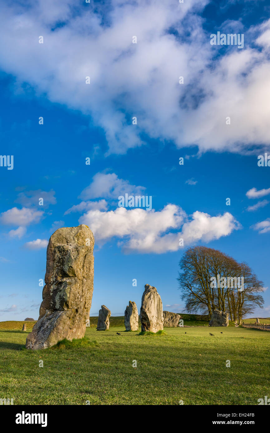Averbury March Sunshine Stock Photo - Alamy