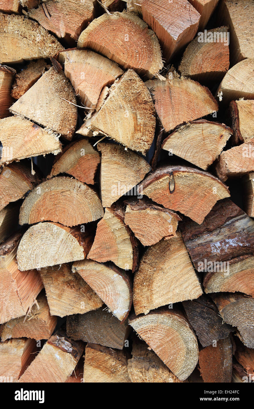 Stacked fire wood hi-res stock photography and images - Alamy