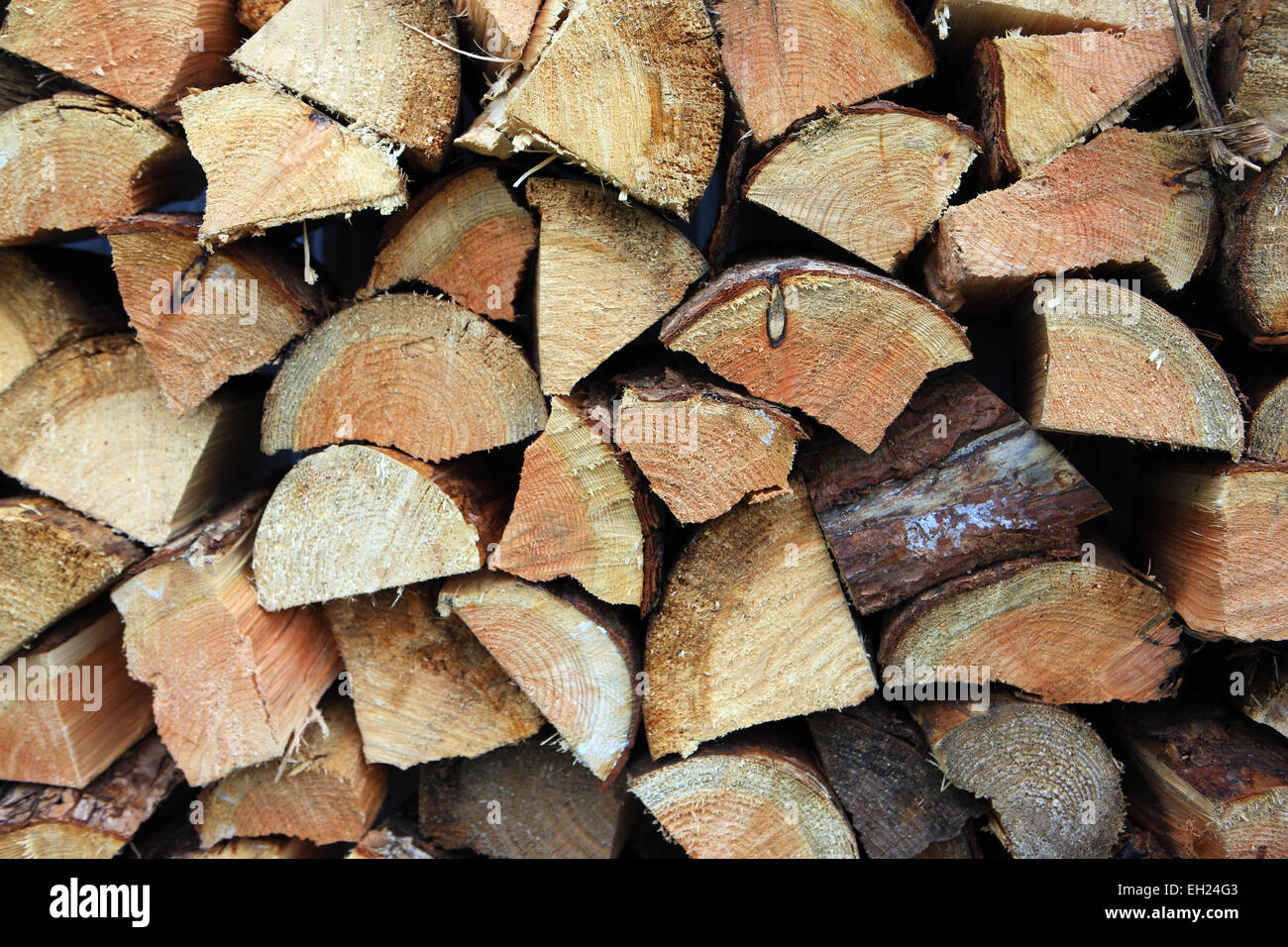 Logs stacked for fire hi-res stock photography and images - Alamy