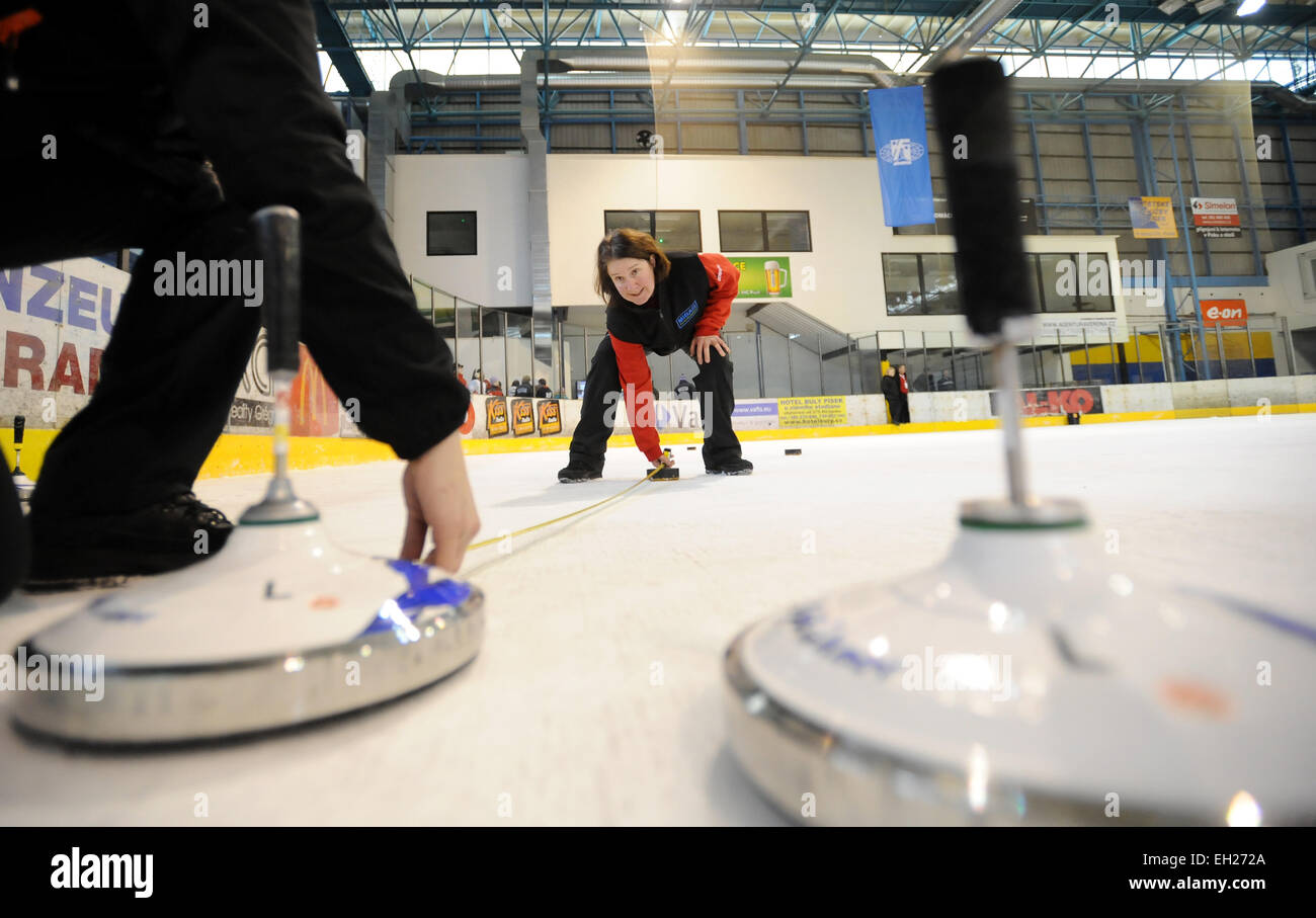 Women's teams compete during the 44th Open European Curling ...