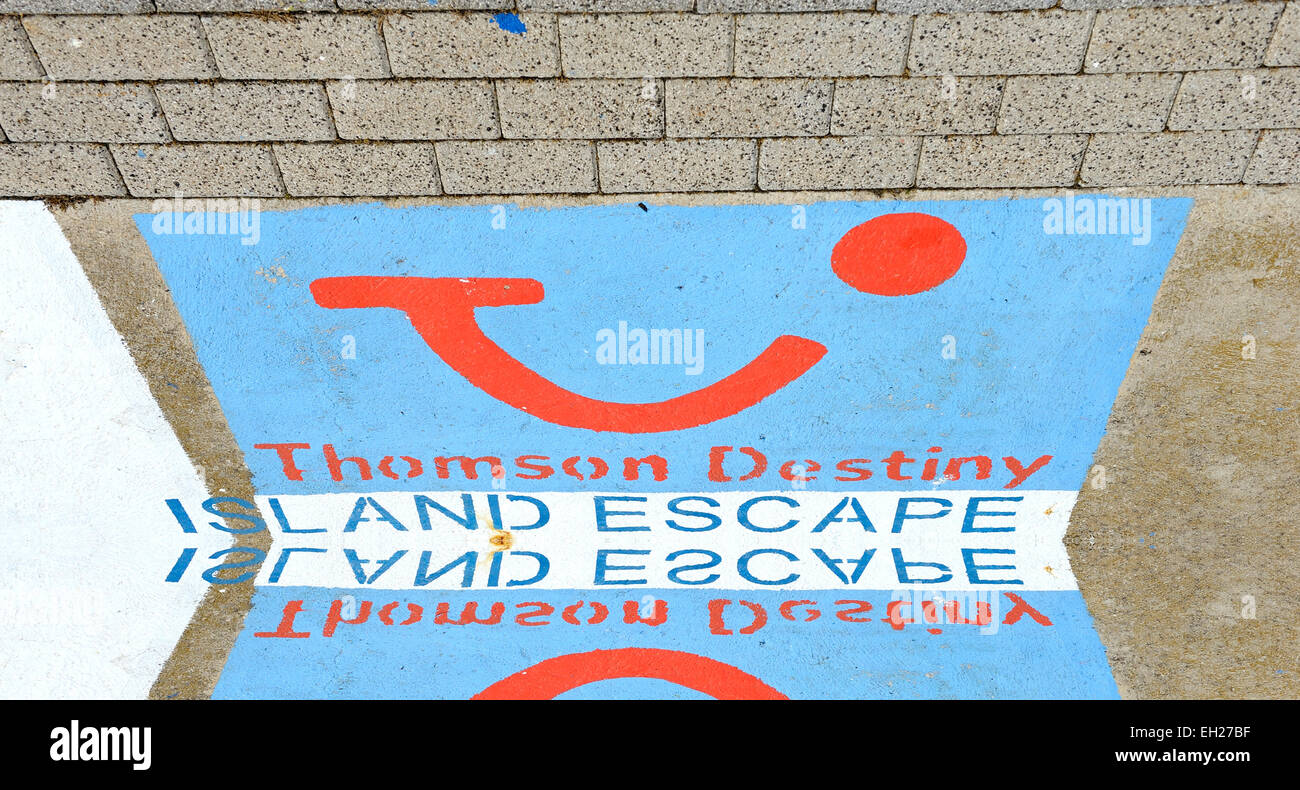 Thomson Destiny Island Escape Harbour meeting point Stock Photo - Alamy
