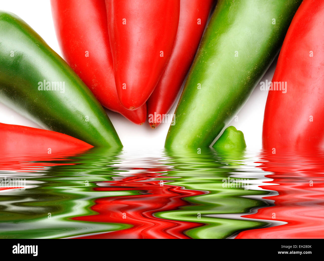 Peppers in water hi-res stock photography and images - Alamy
