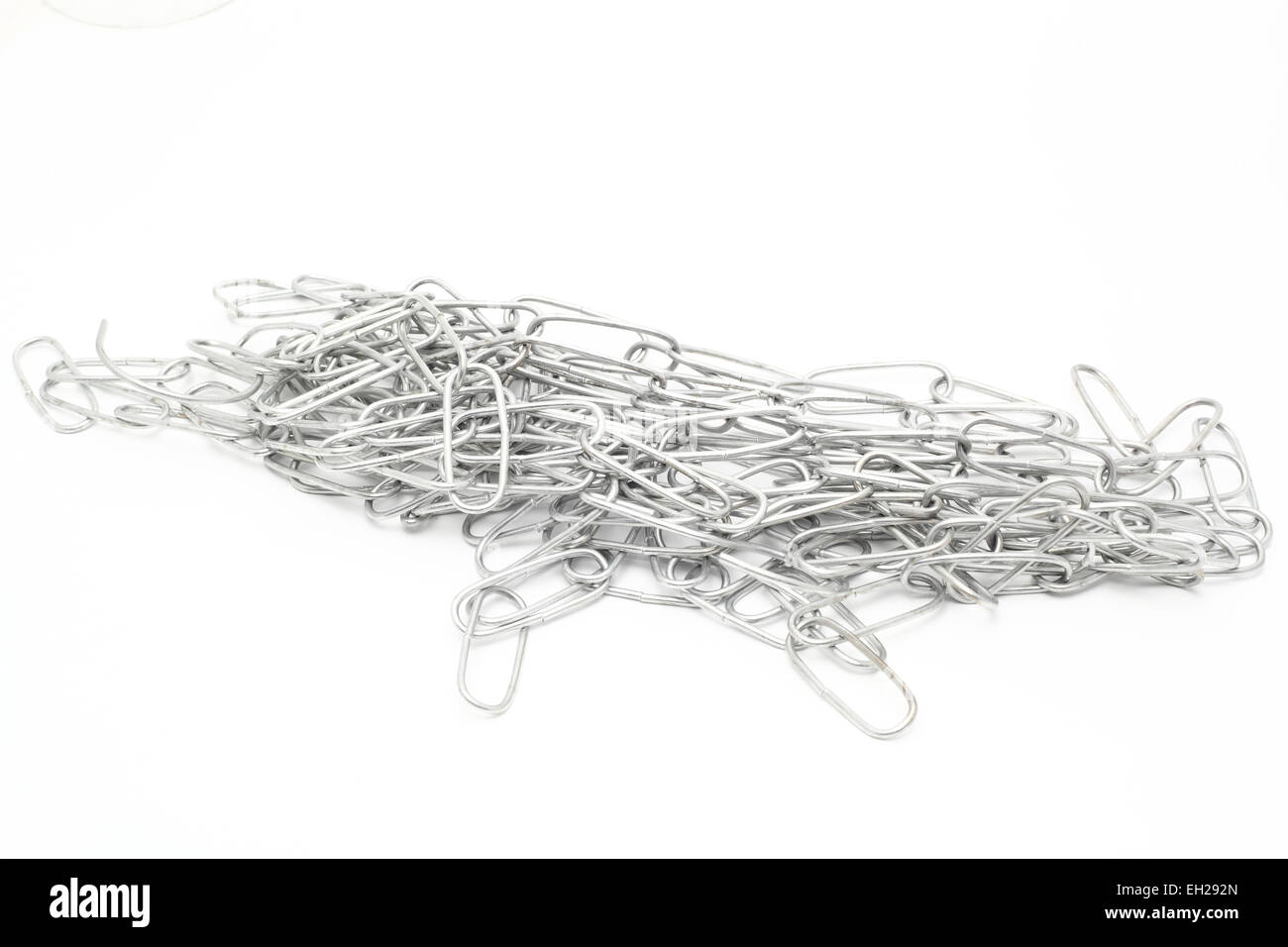 Large chain on a white background Stock Photo - Alamy