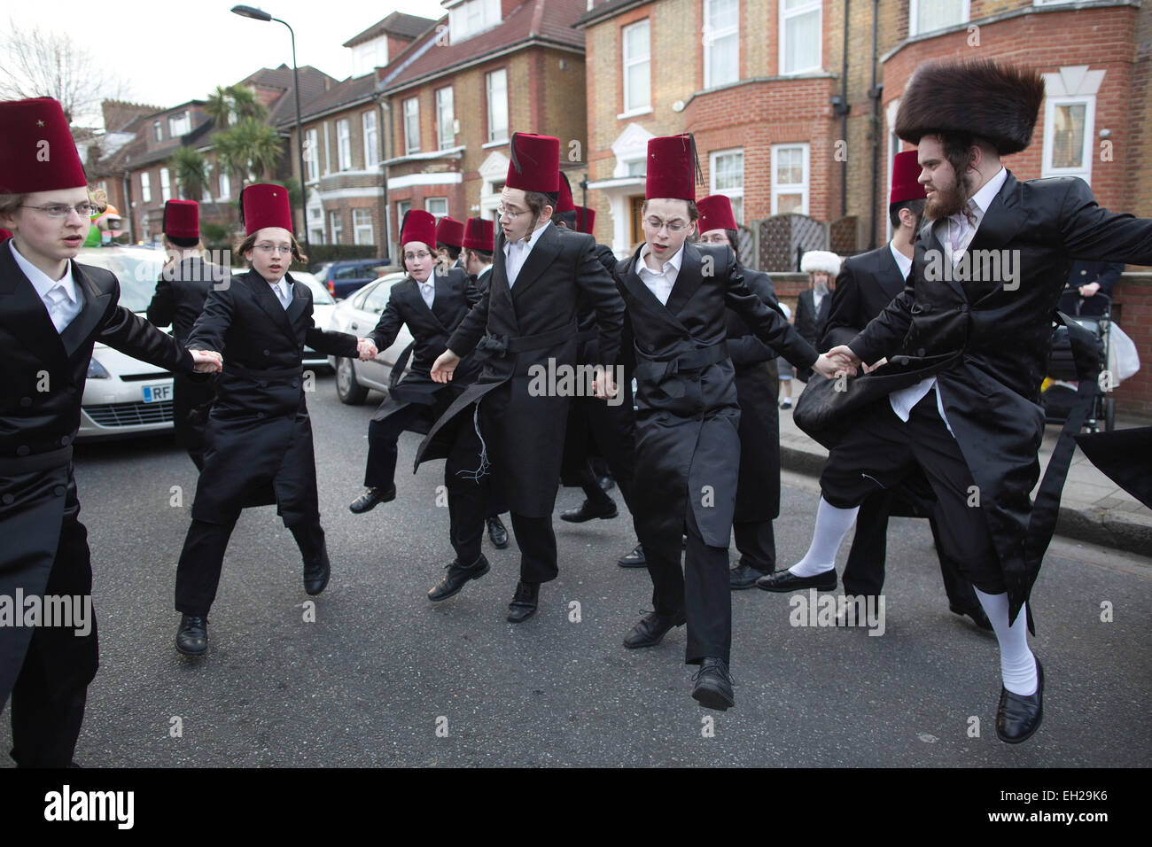 Stamford Hill, London, UK. 5th March, 2015. Jewish Purim Festival ...