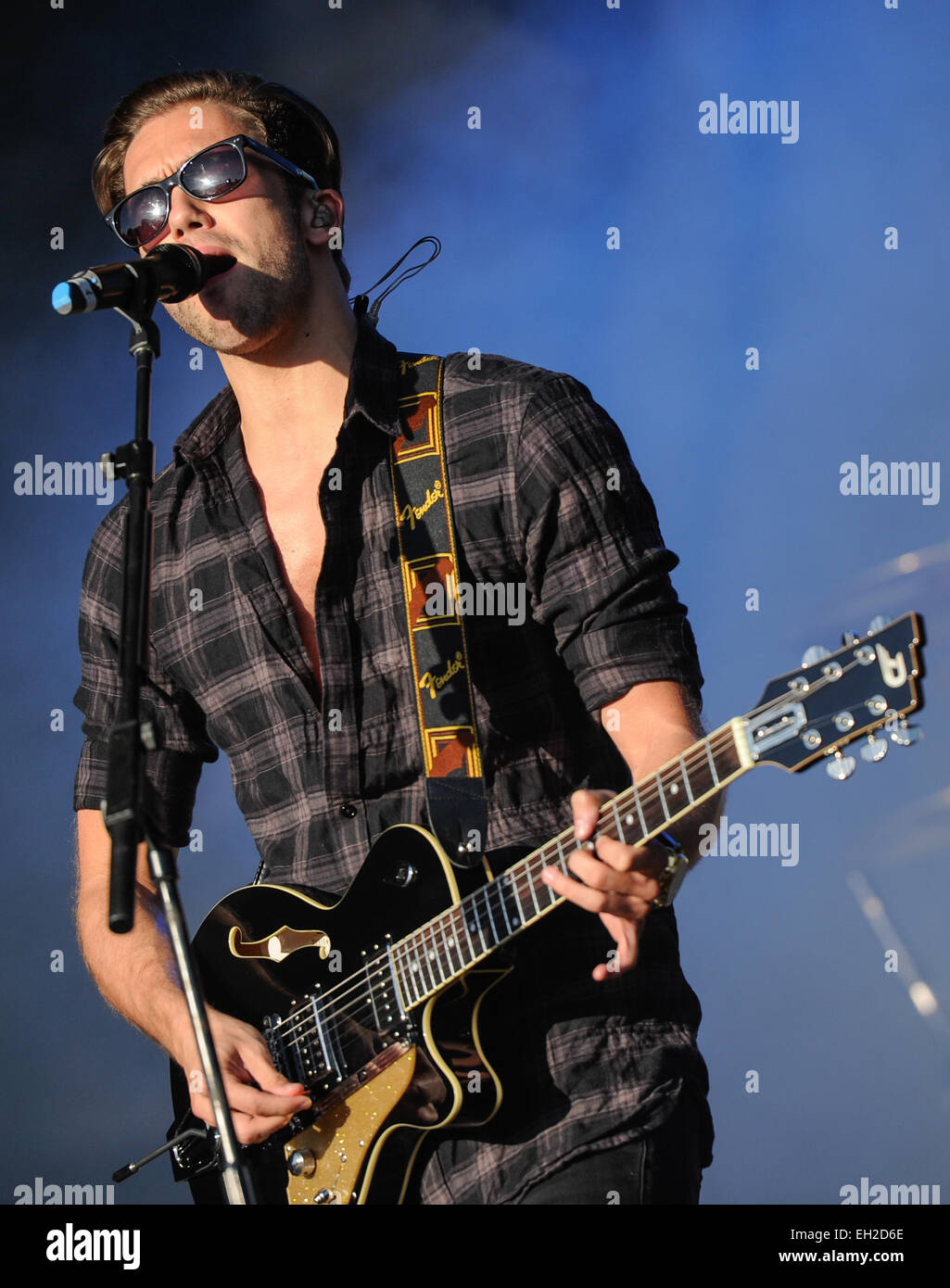 Lawson perform onstage at Fusion Festival in Birmingham on Sunday ...