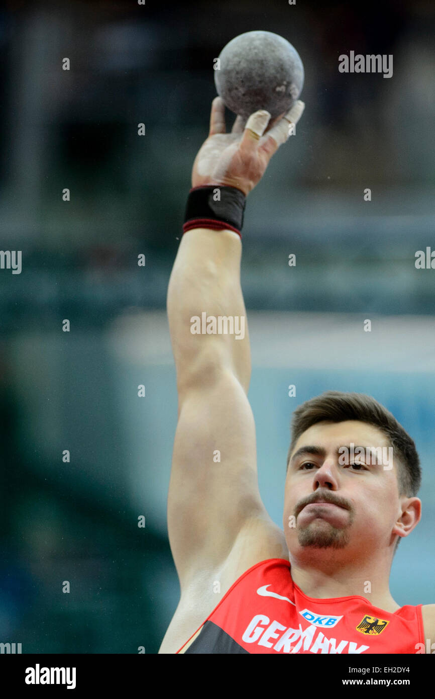 Prague, Czech Republic. 5th Mar, 2015. David Storl of Germany competes ...