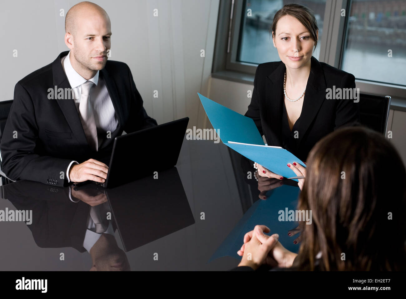 New candidate during a job interview Stock Photo - Alamy