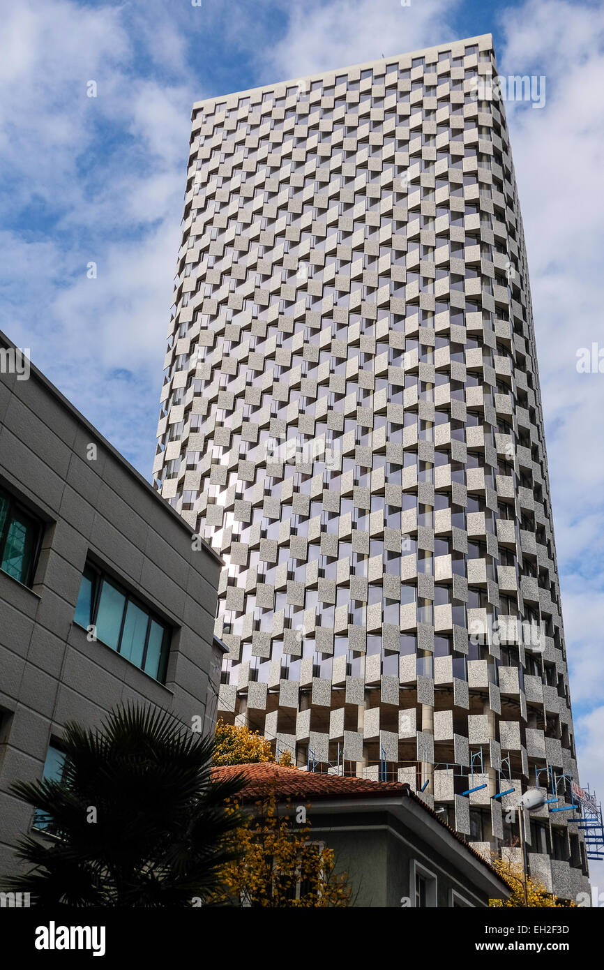 Albania, Tirana, modern buildings Tid Tower Stock Photo - Alamy