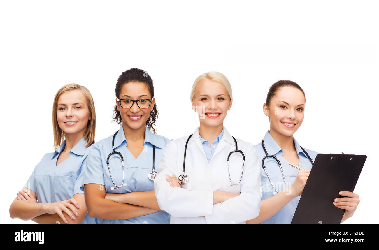 team or group of female doctors and nurses Stock Photo - Alamy