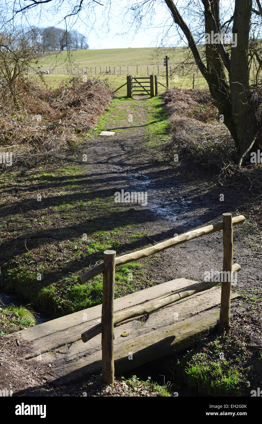 Rustic pedestrian bridge in rural hi-res stock photography and images ...