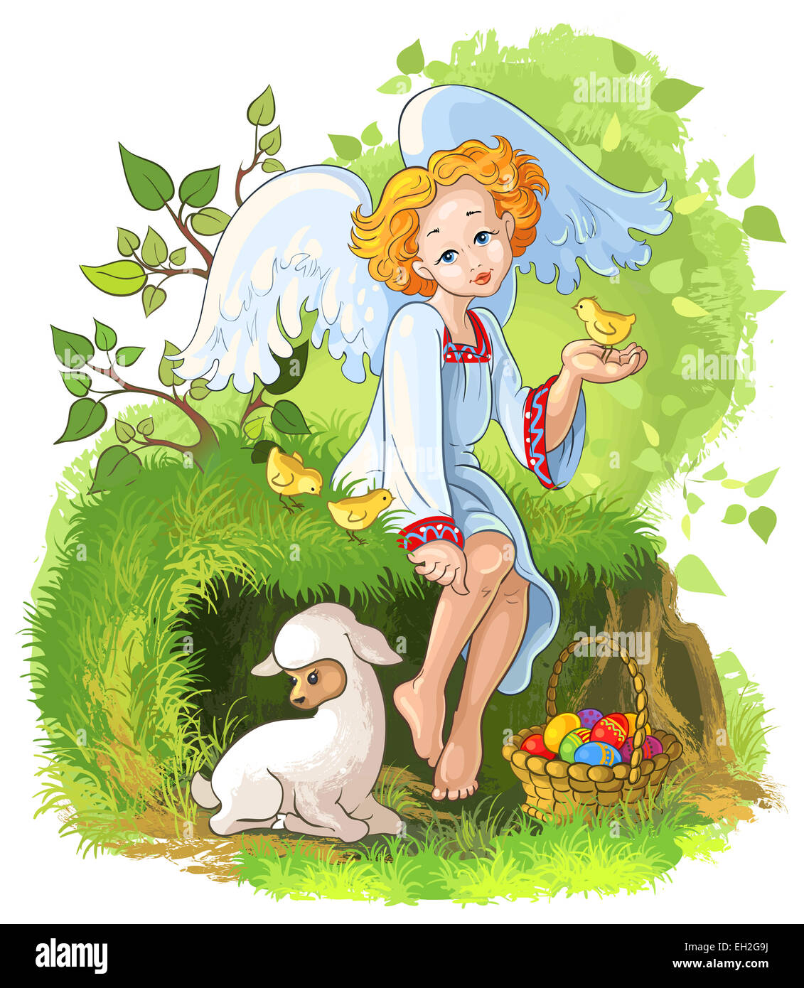 Angel girl drawing hi-res stock photography and images - Alamy