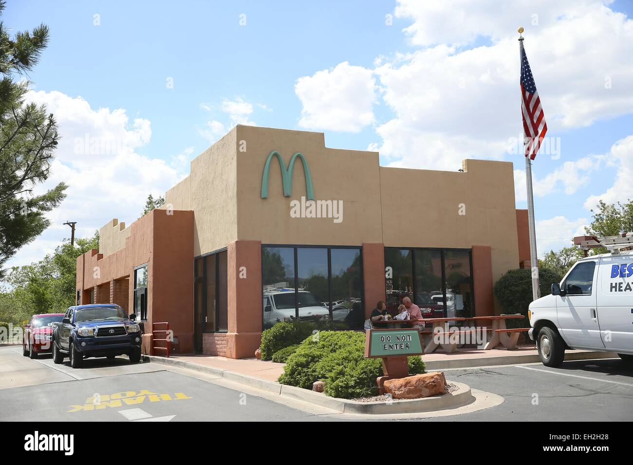 The only turquoise McDonald's sign in the world can be seen at the ...