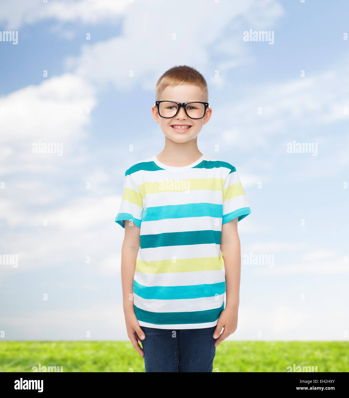 Boy in eyeglasses hi-res stock photography and images - Alamy