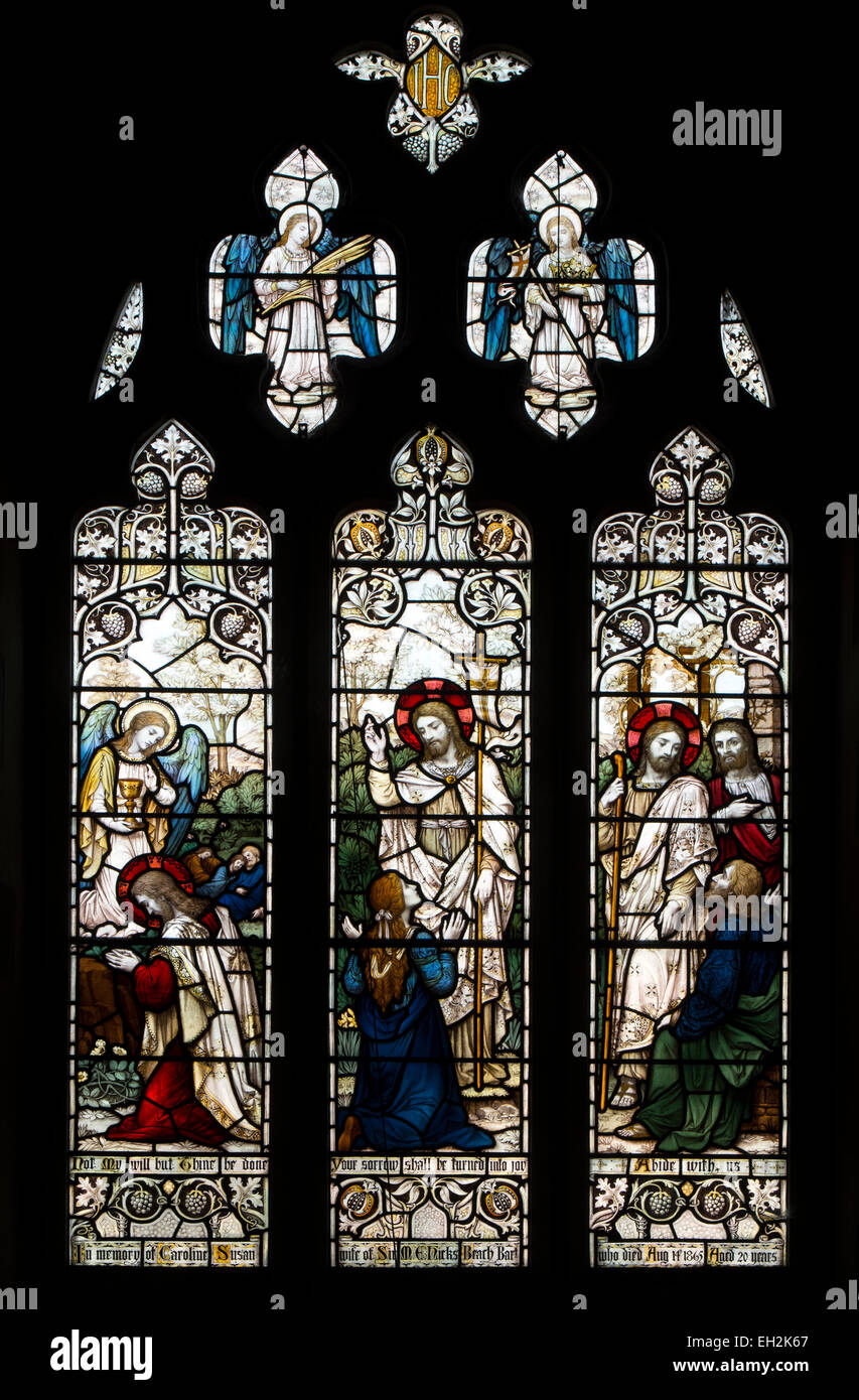 North transept window, St. John the Baptist Church, Coln St. Aldwyns ...
