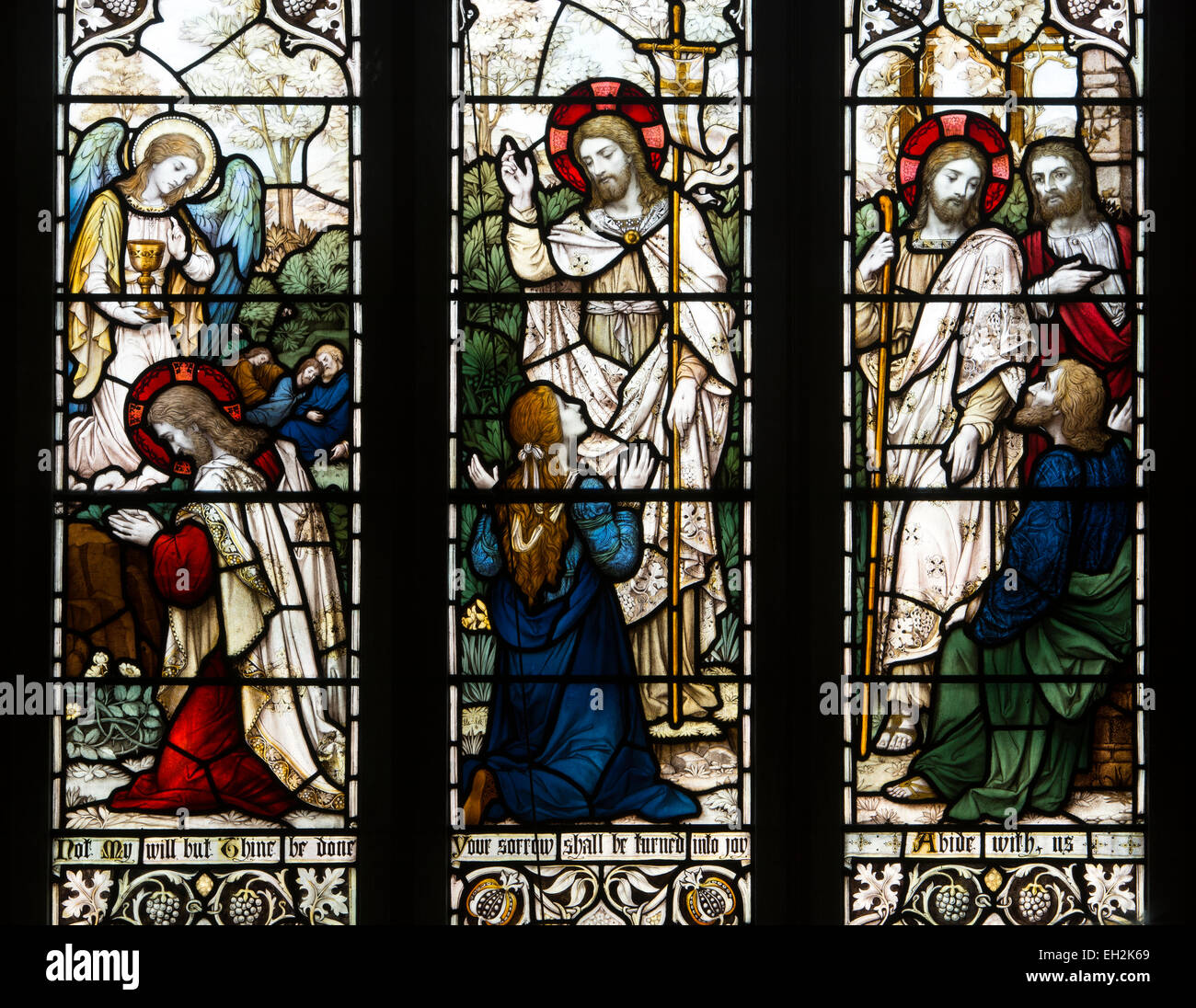 North transept window, St. John the Baptist Church, Coln St. Aldwyns ...