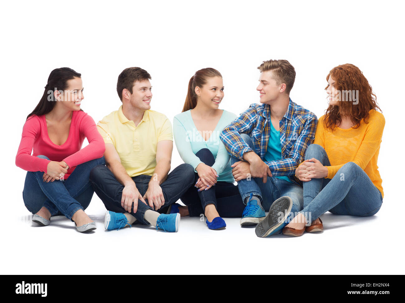 Groups Of Teens Talking