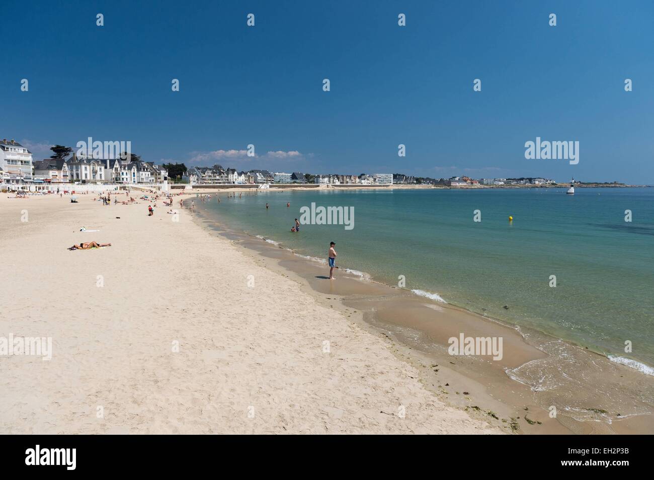 France, Morbihan, Quiberon, the main beach Stock Photo - Alamy