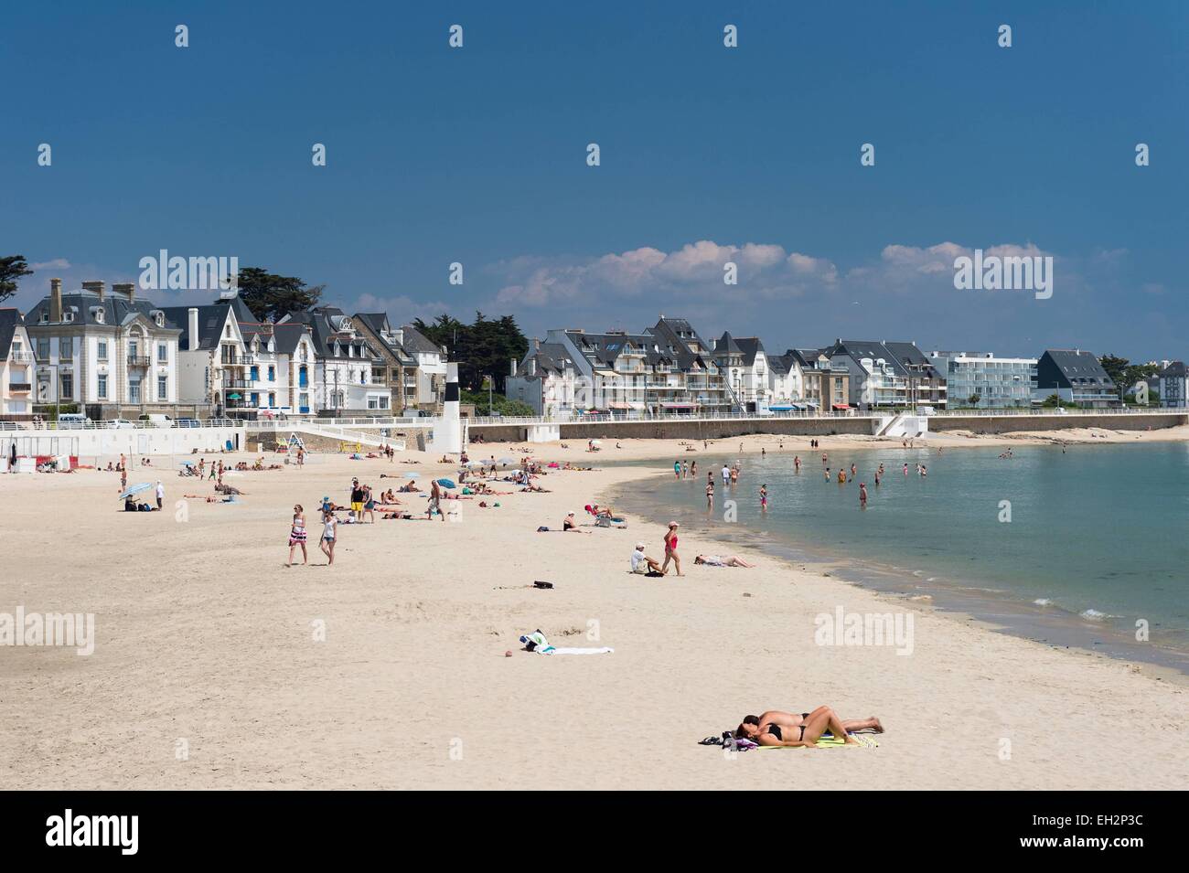 France, Morbihan, Quiberon, the main beach Stock Photo - Alamy