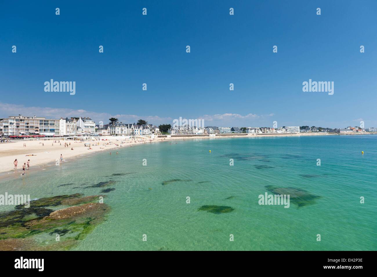 France, Morbihan, Quiberon, the main beach Stock Photo - Alamy