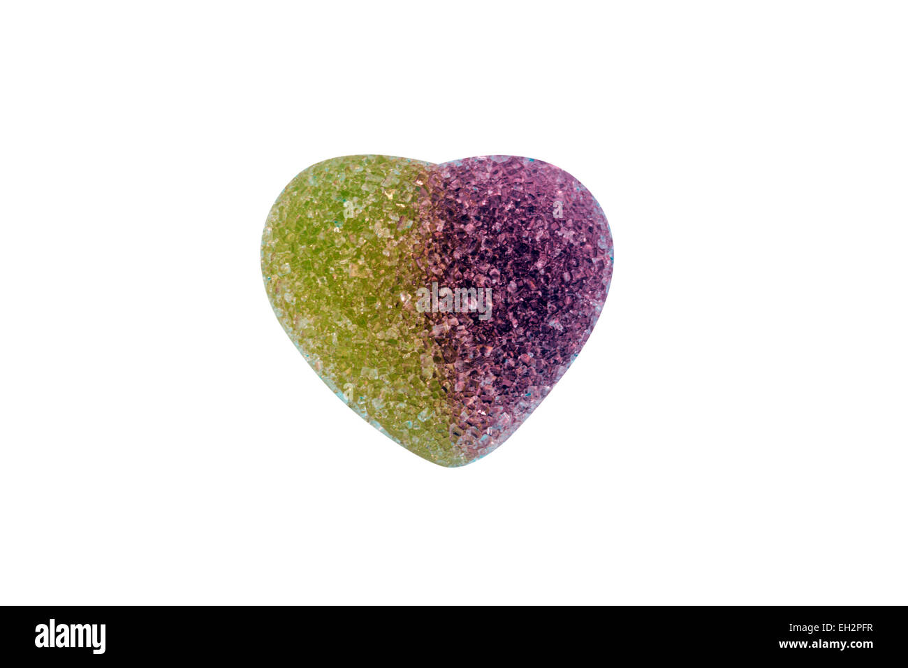 Fruit Jelly with Heart Shape Isolated Stock Photo - Alamy