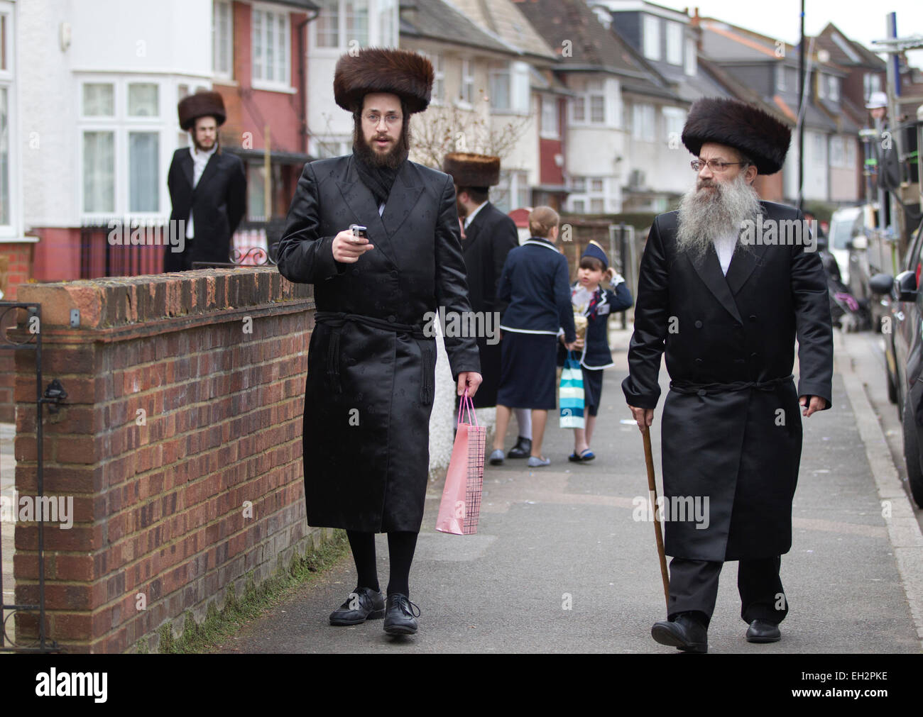Stamford Hill, London, UK. 5th March, 2015. Jewish Purim Festival ...
