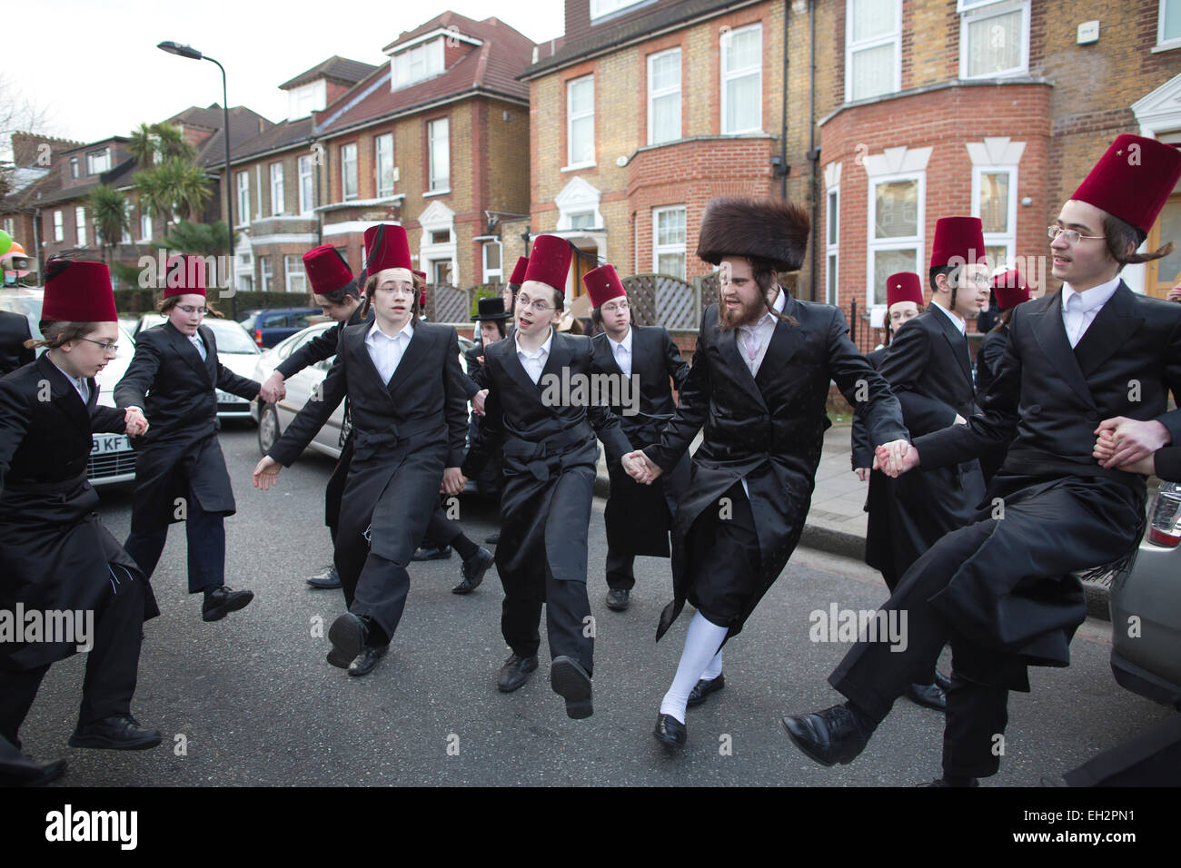 Stamford Hill, London, UK. 5th March, 2015. Jewish Purim Festival ...